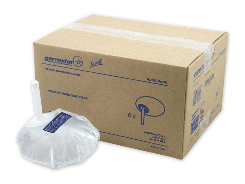 Germstar® Original Refill 6 x 1L Maxi-Packs of Alcohol-Based Sanitizer